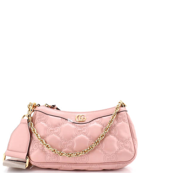 Gucci | Bags | Gucci Mini Zip Shoulder Bag Gg Embossed Matelasse ...
